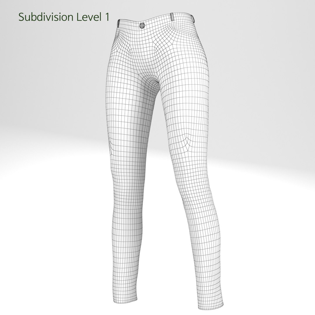 Female S Jean Pbr 3D - TurboSquid 1452299