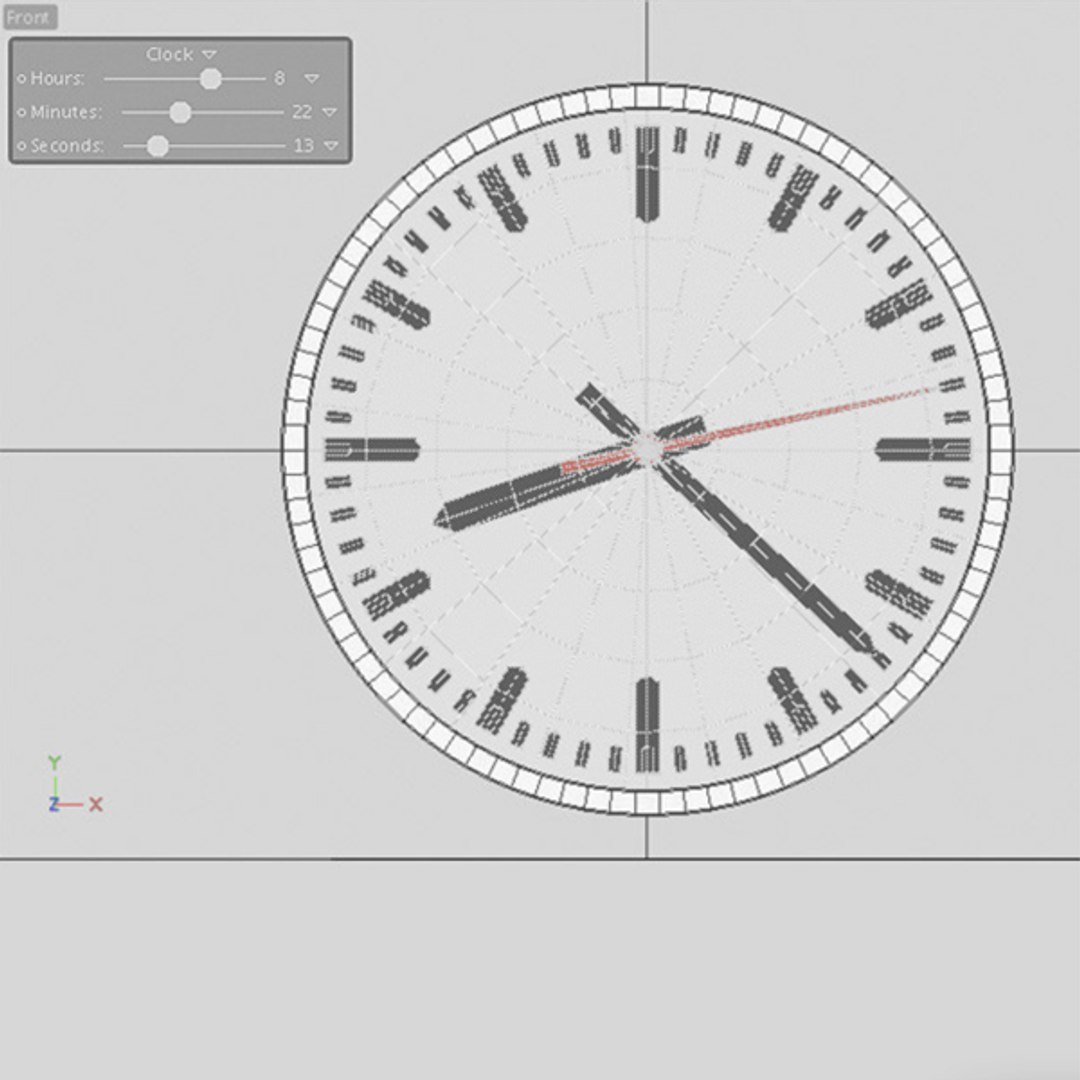 3d Wall Clock Model