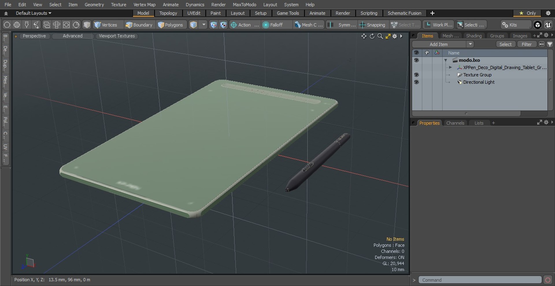 XPPen Deco Digital Drawing Tablet Green 3D - TurboSquid 2169067