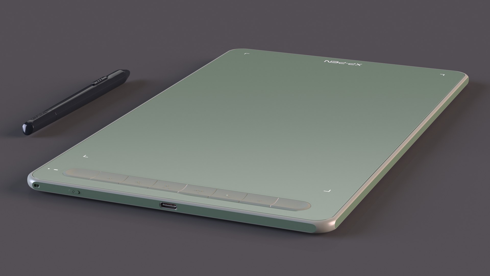 XPPen Deco Digital Drawing Tablet Green 3D - TurboSquid 2169067