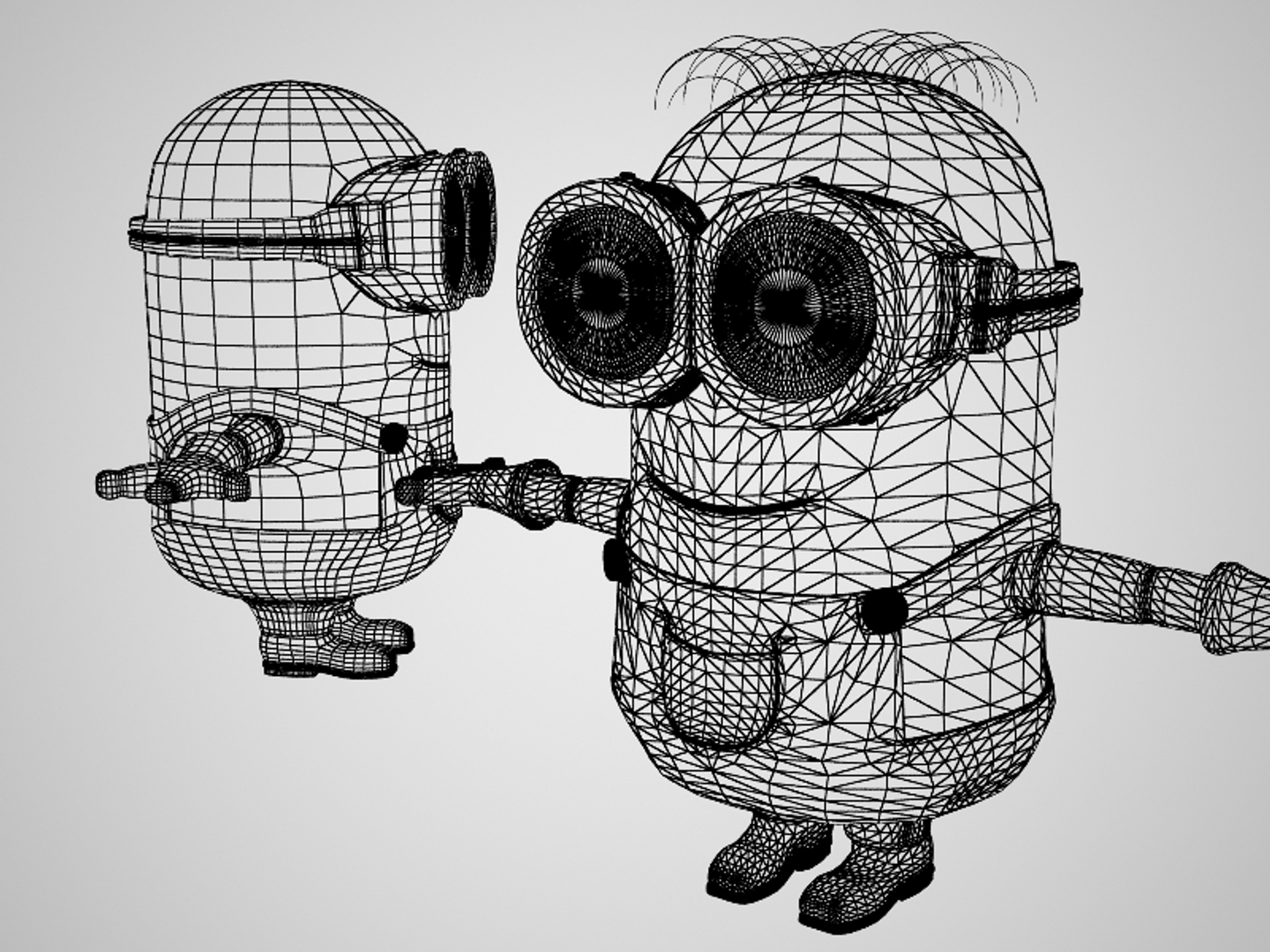 3d Minion Rigged Model