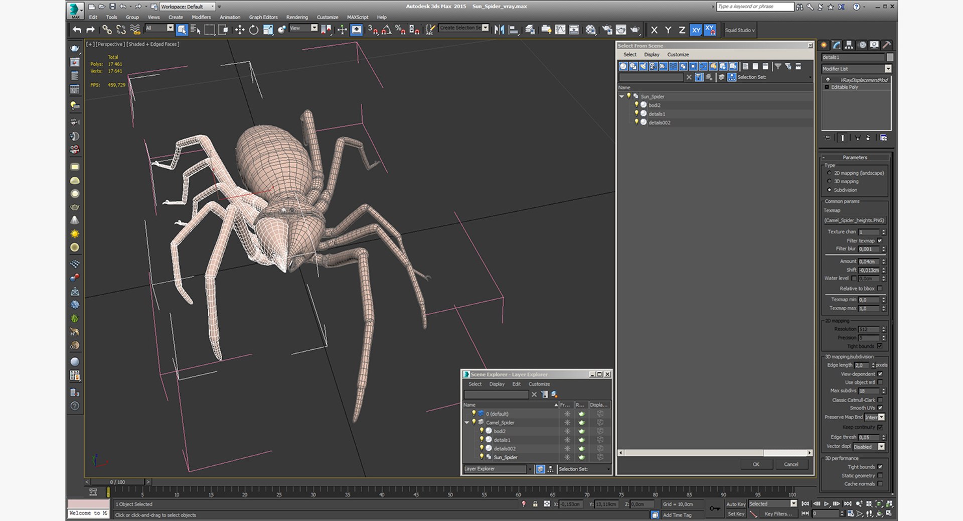 Sun Spider 3D Model - TurboSquid 1195516