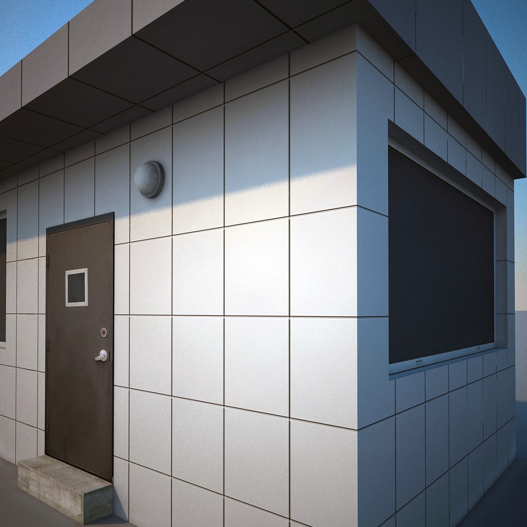 3d model guard building