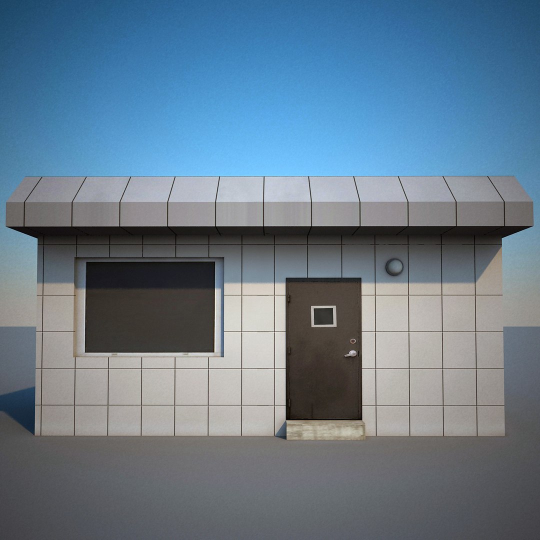 3d model guard building