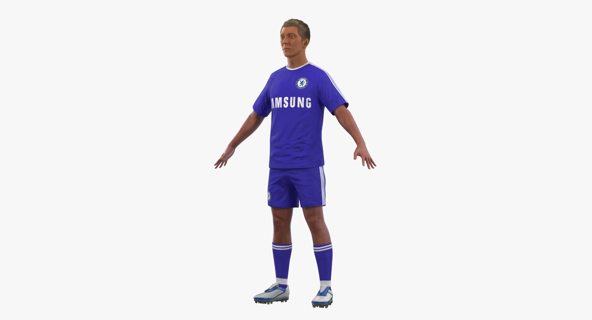 Soccer Football Player Chelsea Model - TurboSquid 1313952