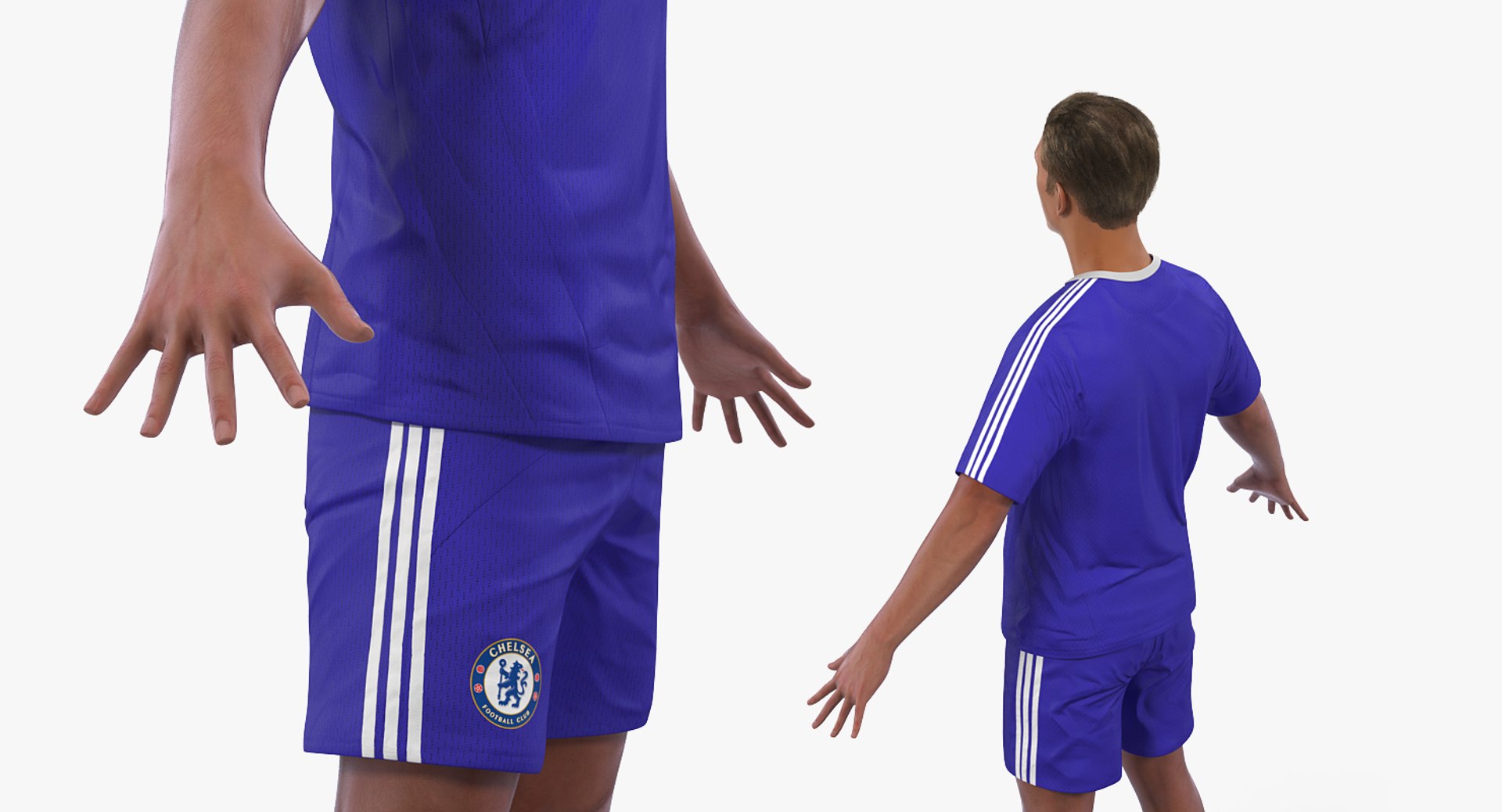 Soccer football player chelsea model - TurboSquid 1313952