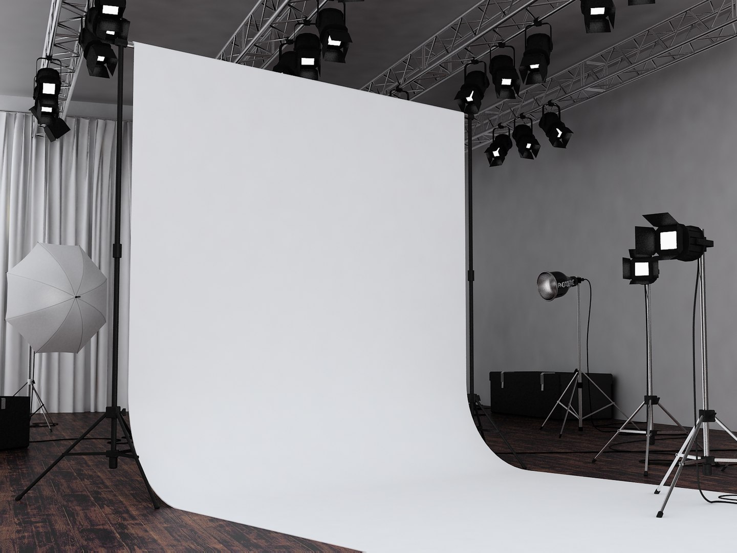 Studio Lights 3d Model