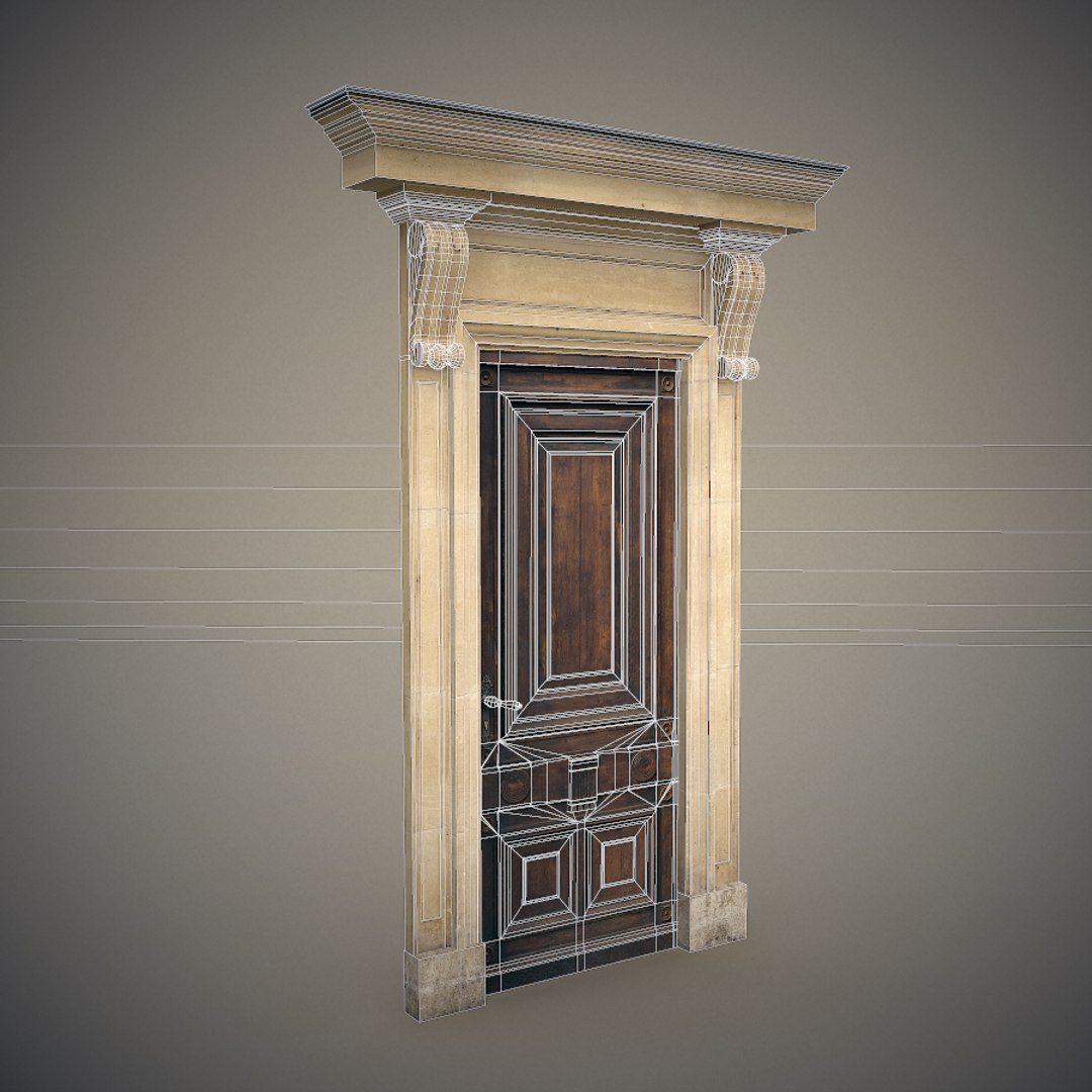 Wooden Door Frame 3D - TurboSquid 1616403