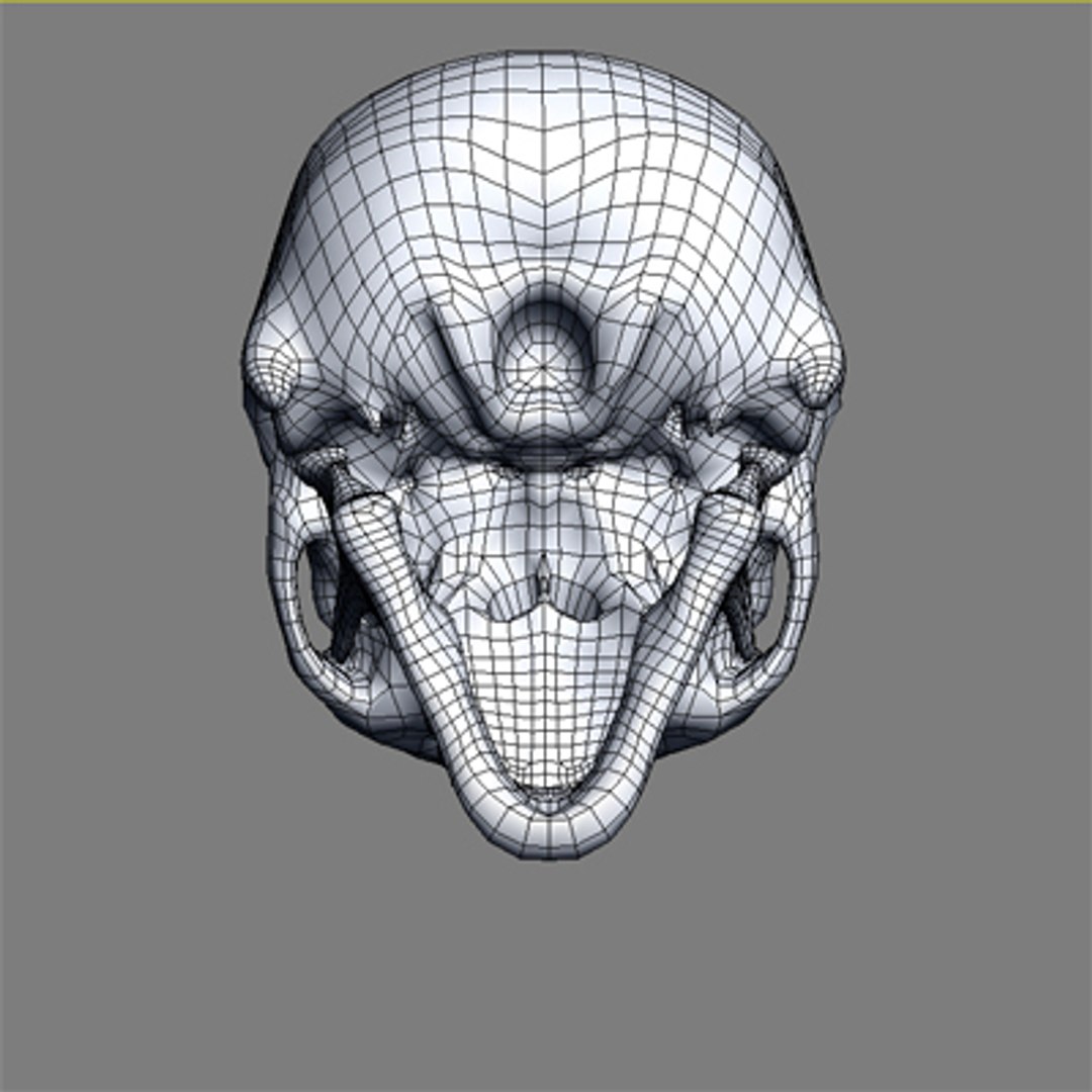 3ds Max Decayed Skull