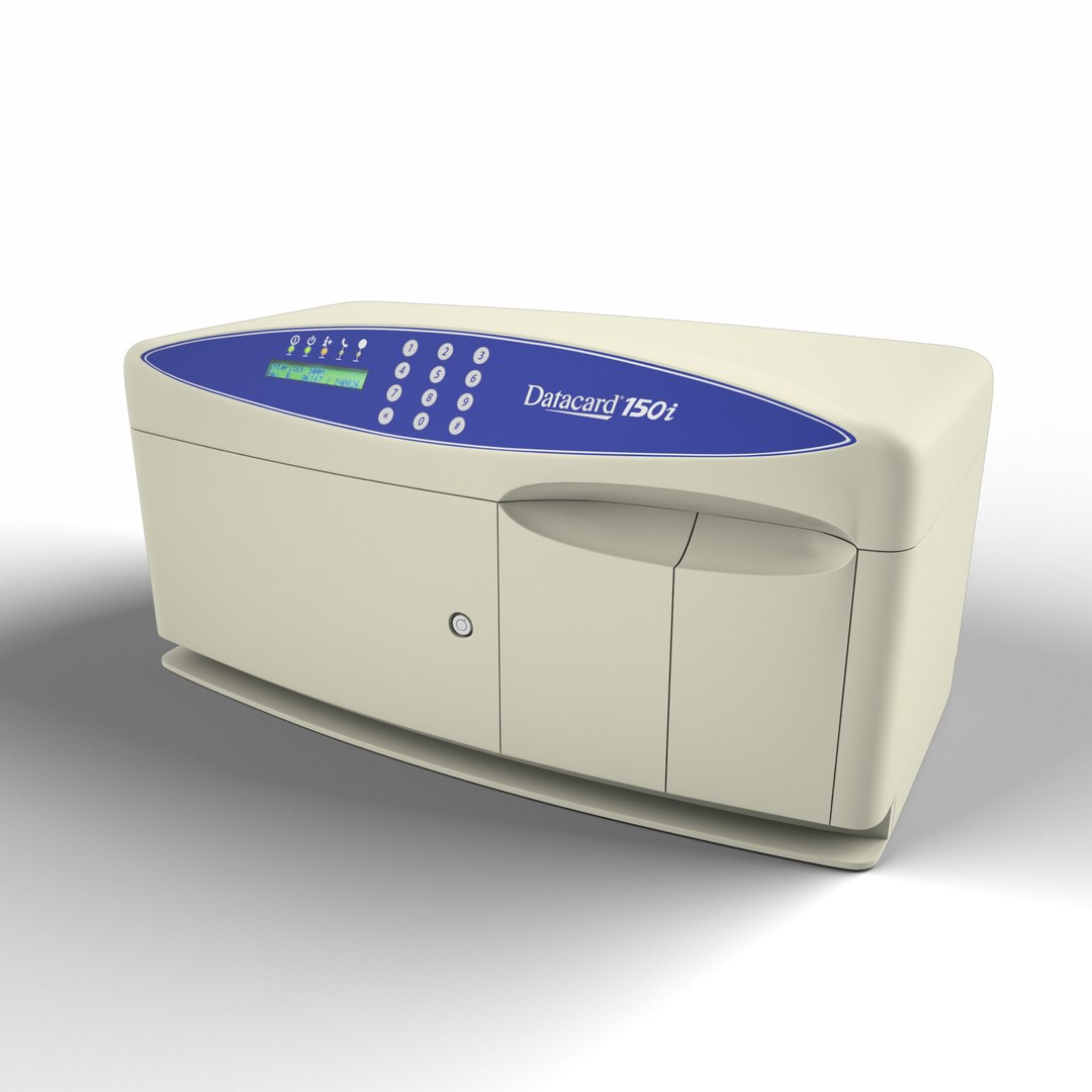 Datacard 150i Desktop Card 3d Model