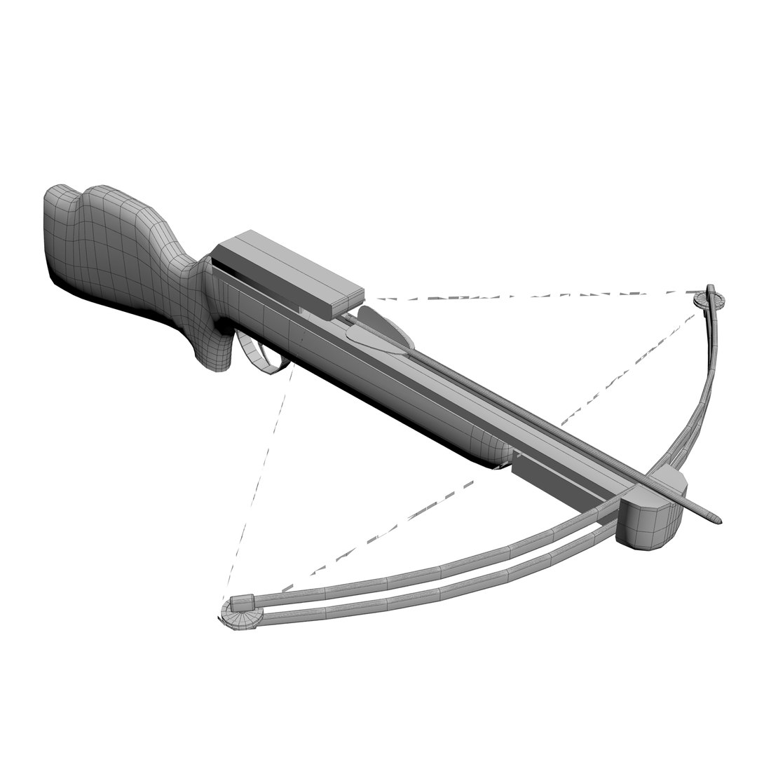 Crossbow Realistic Weapon 3d Model