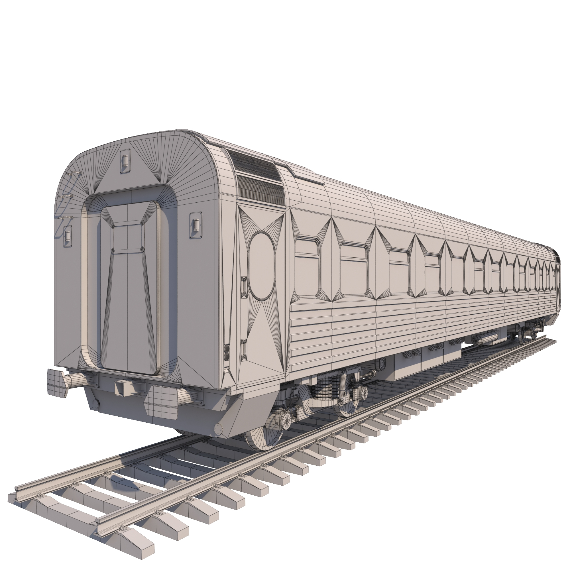 coach passenger wagon standart 3d max