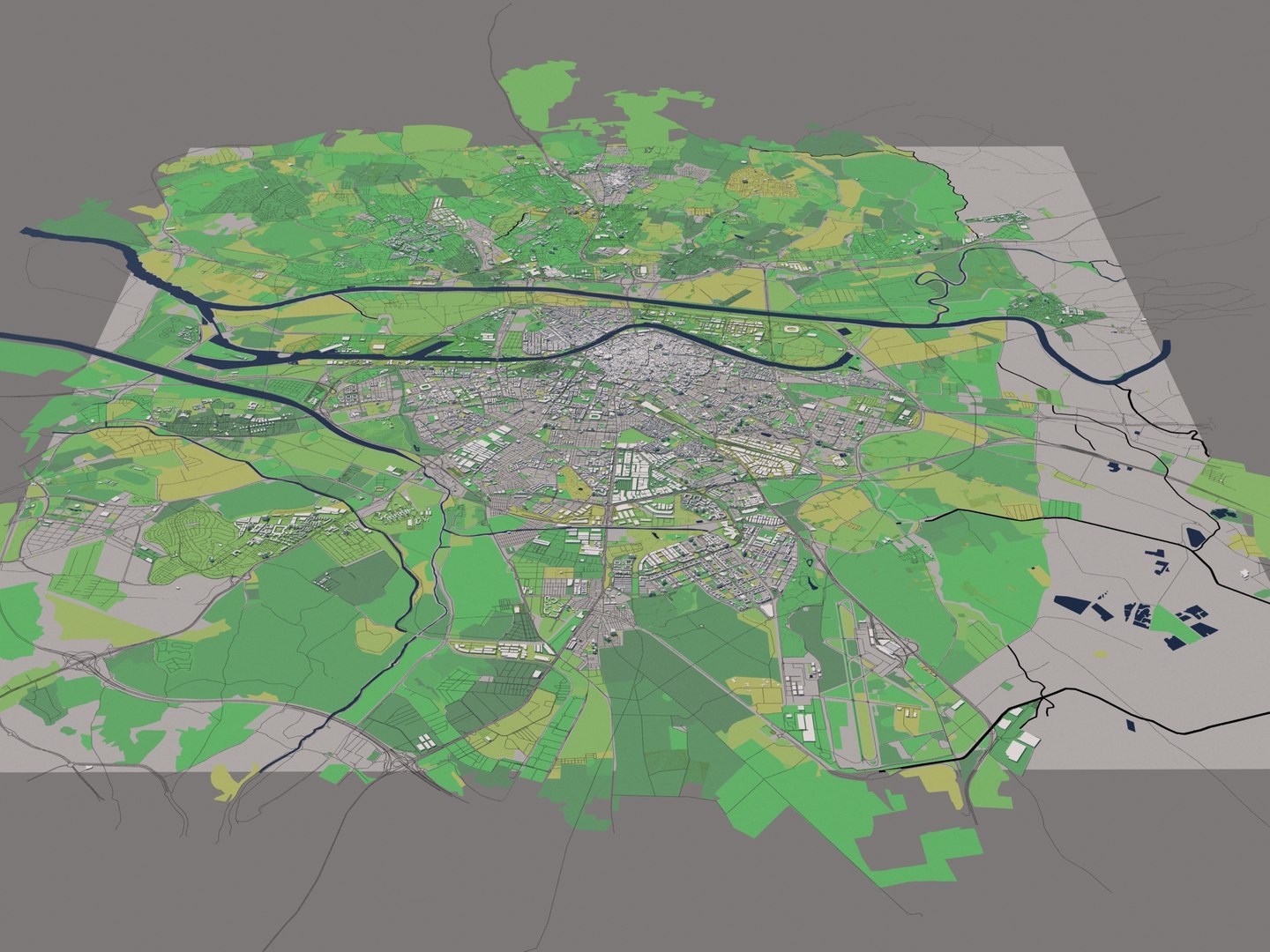 City Seville Model - TurboSquid 1433393