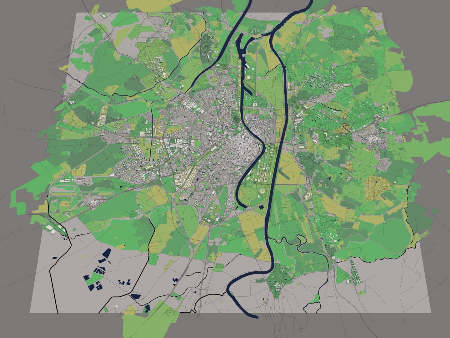 City Seville Model - TurboSquid 1433393