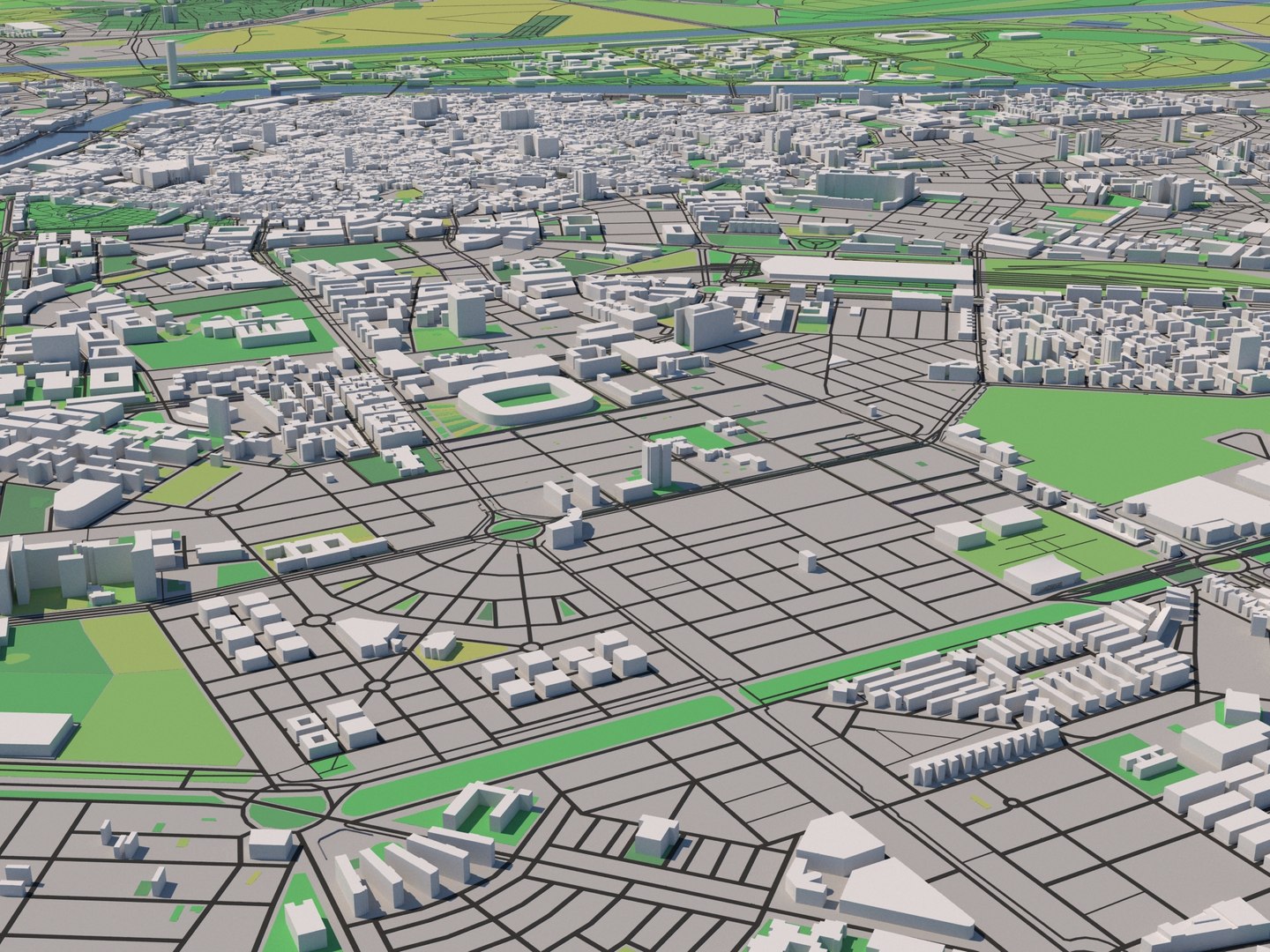 City Seville Model - TurboSquid 1433393