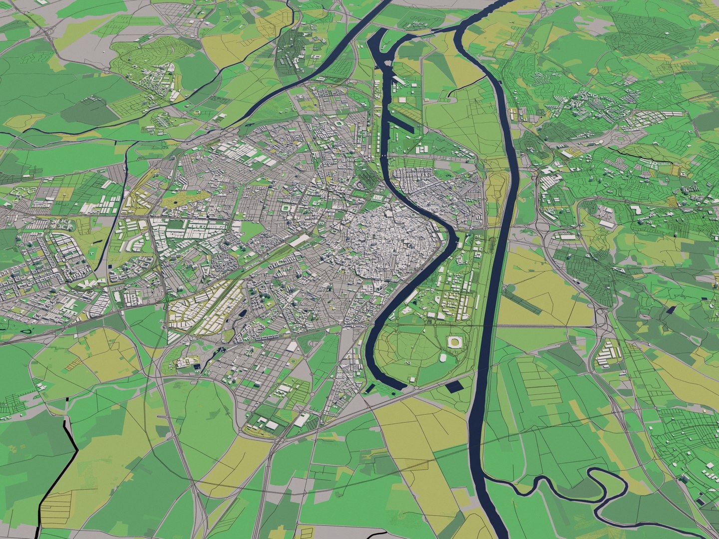 City Seville Model - TurboSquid 1433393