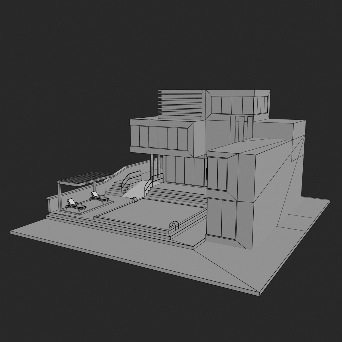 modern house 3d model