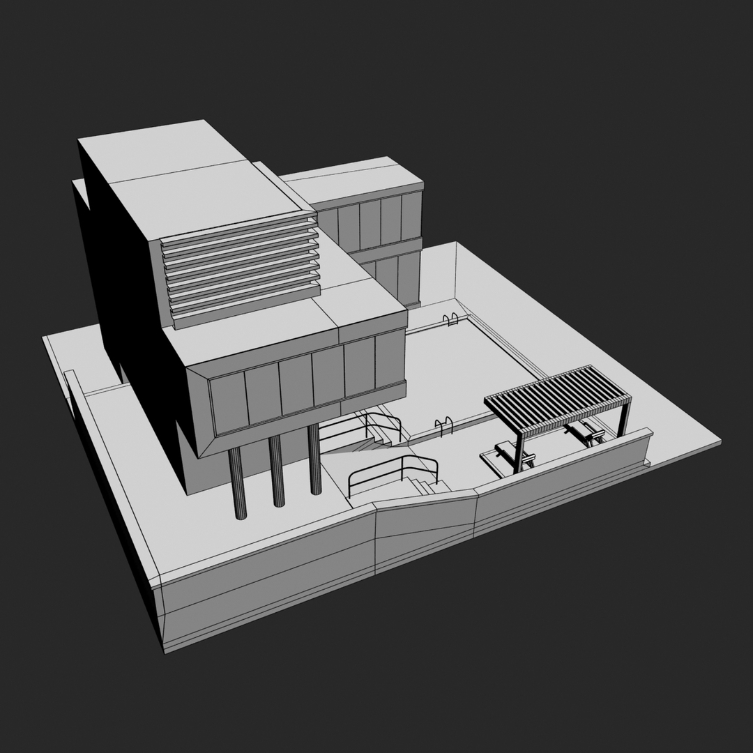 modern house 3d model