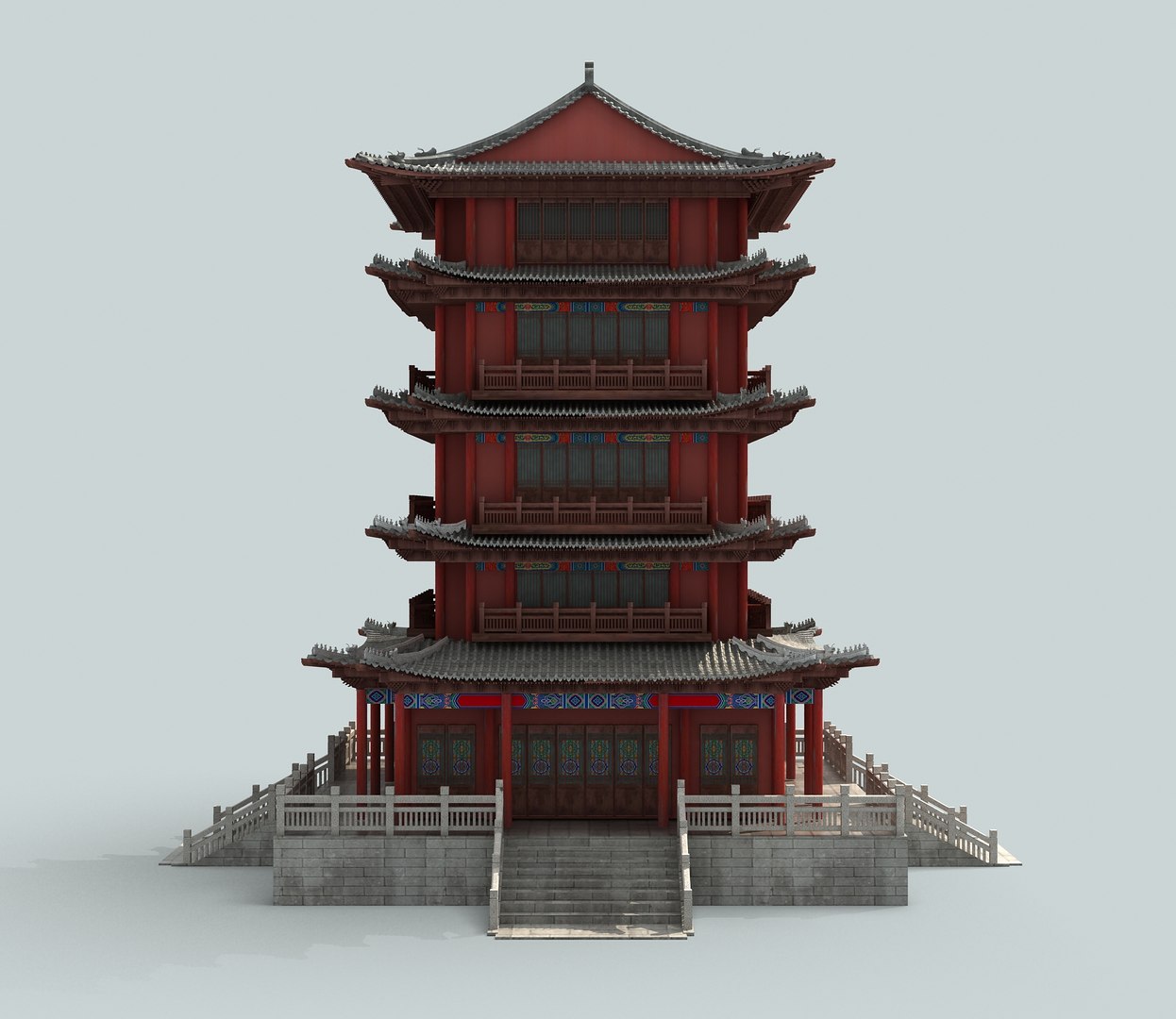 Chinese Building 3D - TurboSquid 1334767