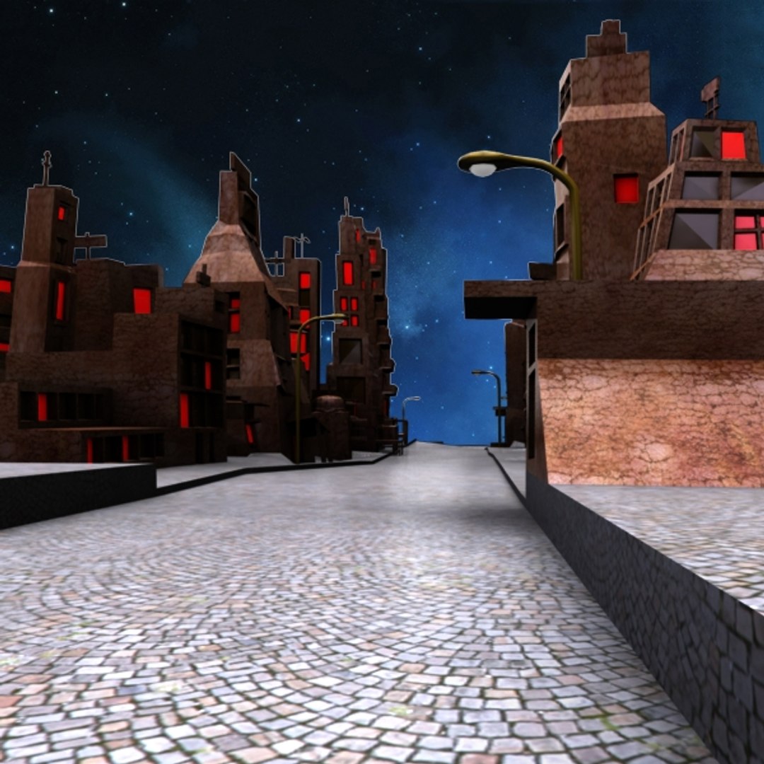 Cartoon Town 3d Max