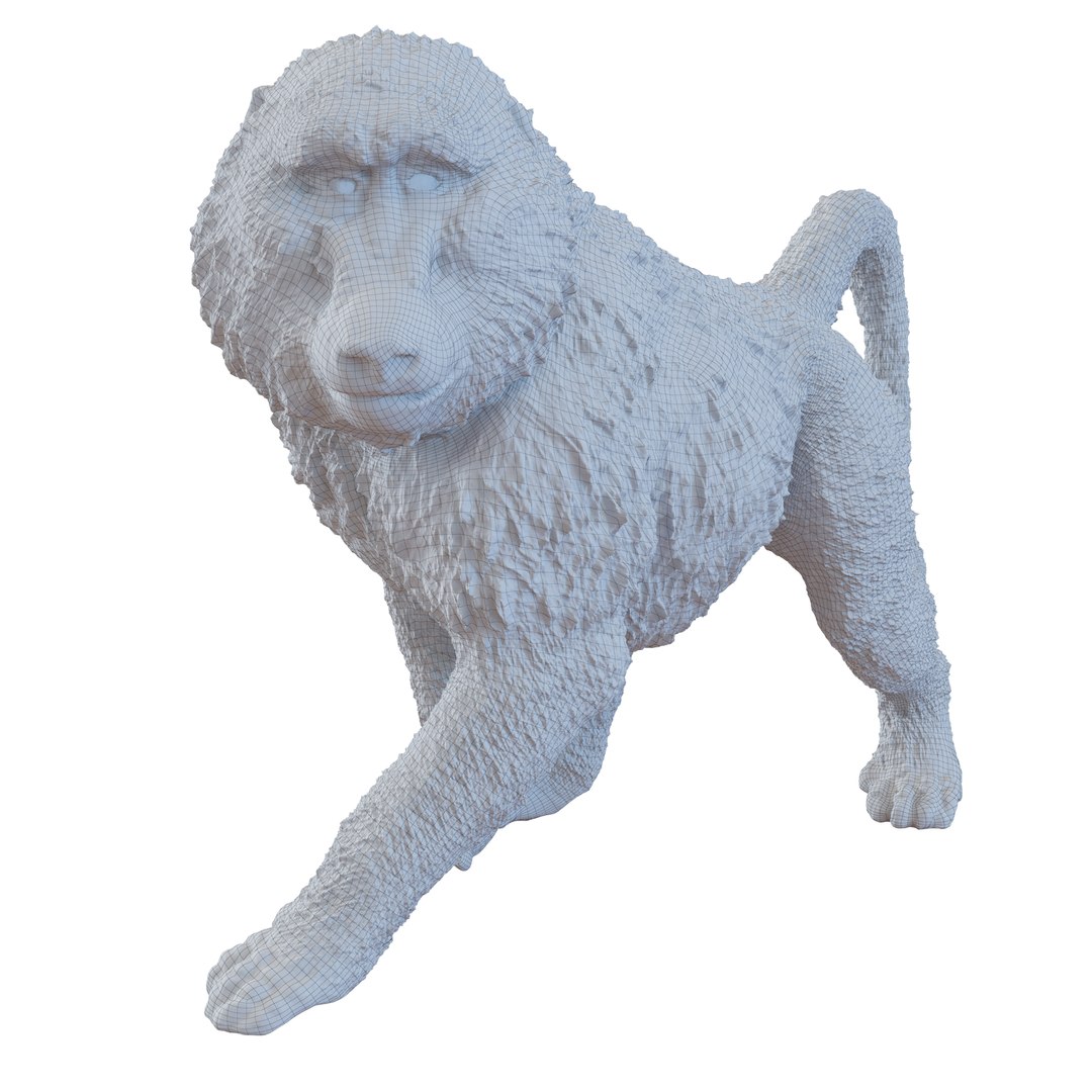 Deco Figurine Monkey Walking 3D Model - TurboSquid 1376897