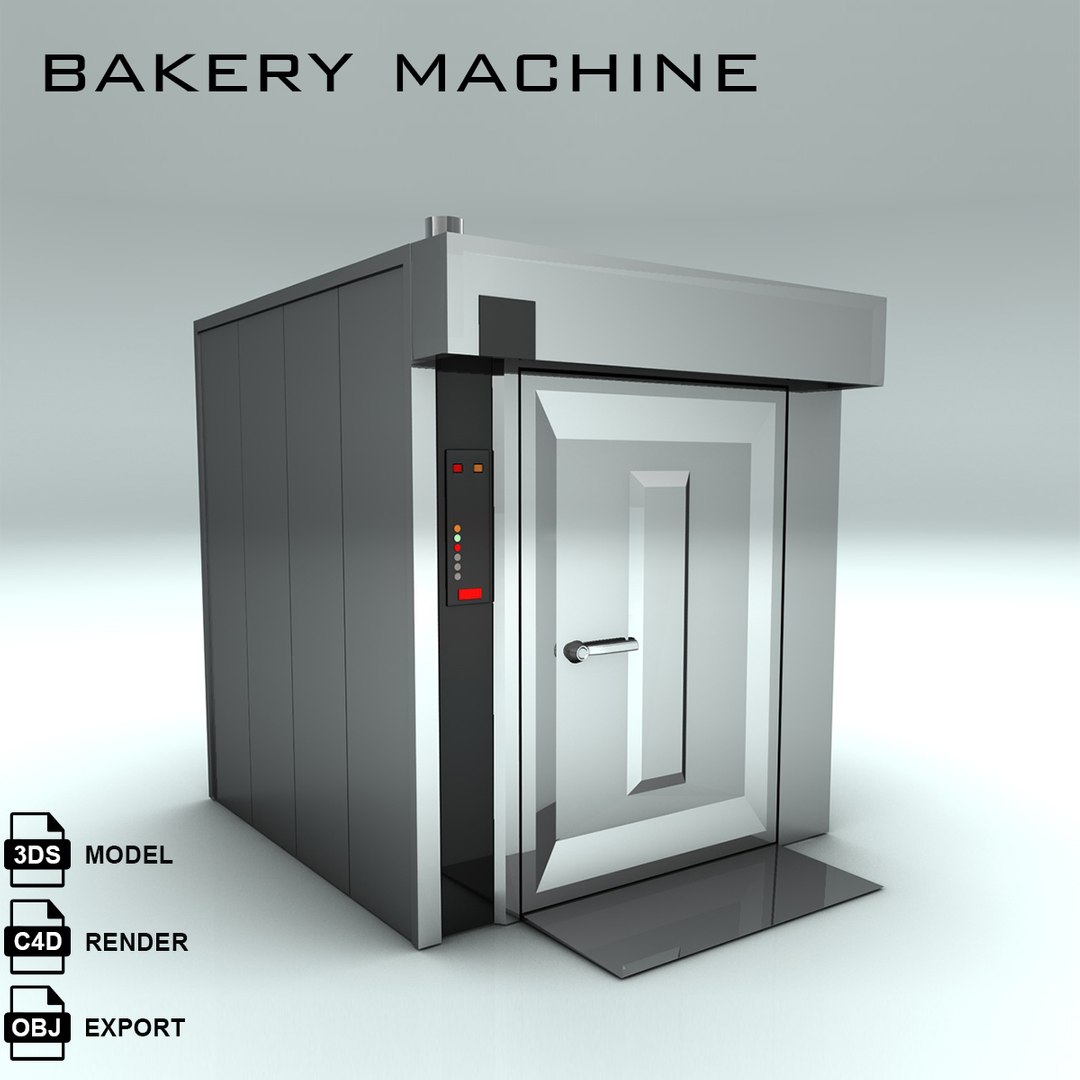 bakery machine bake 3d max