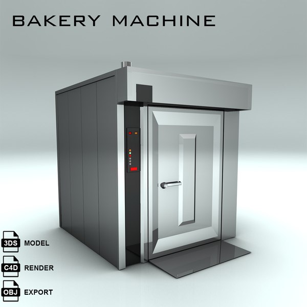 bakery machine bake 3d max