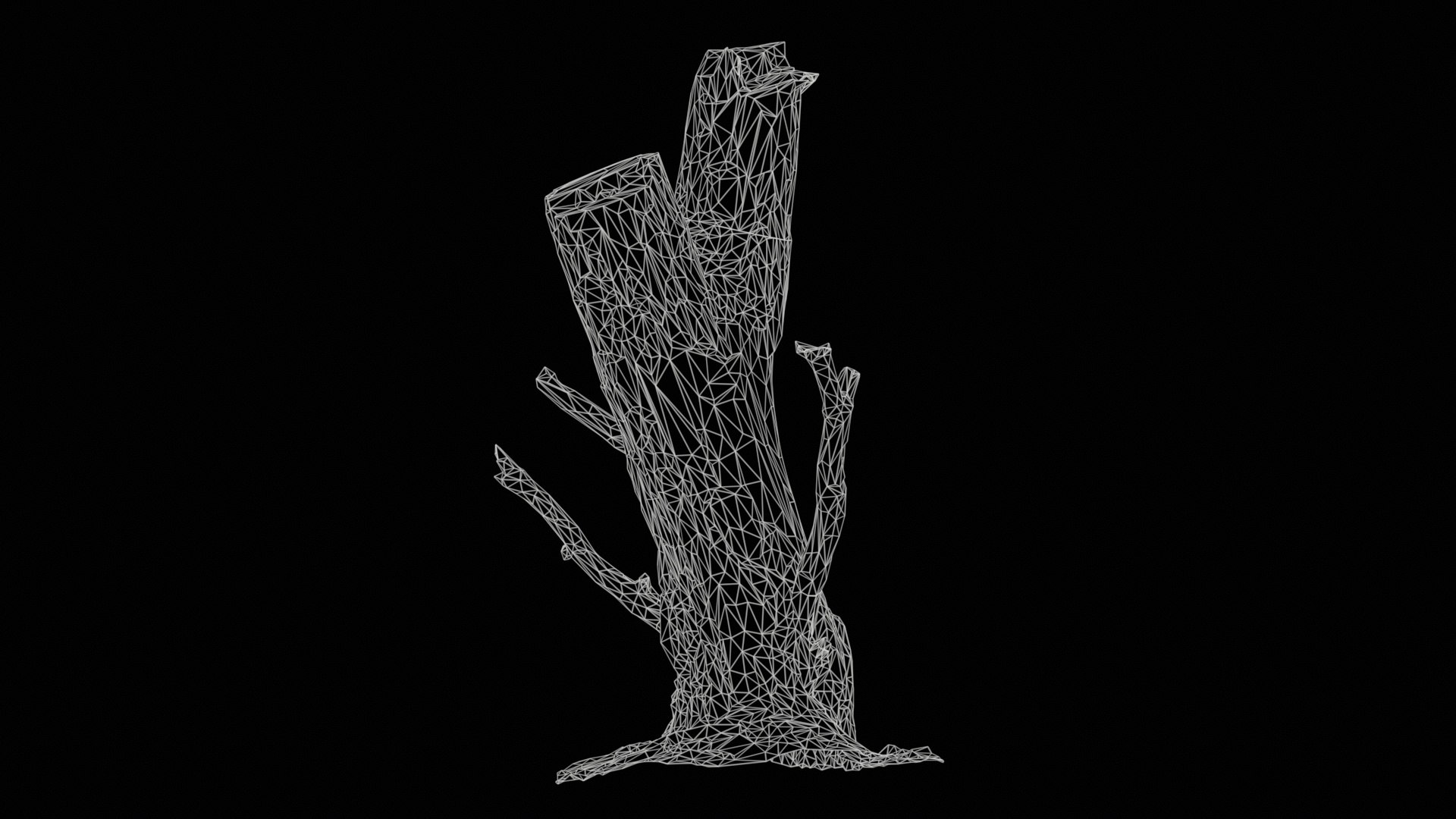 3D Tree Stump With Small Off Shoots Remastered - TurboSquid 2363155