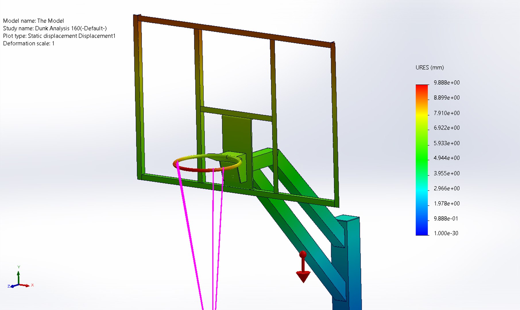 Basketball Rim Analysis And Production Drawing 3D Model - TurboSquid ...