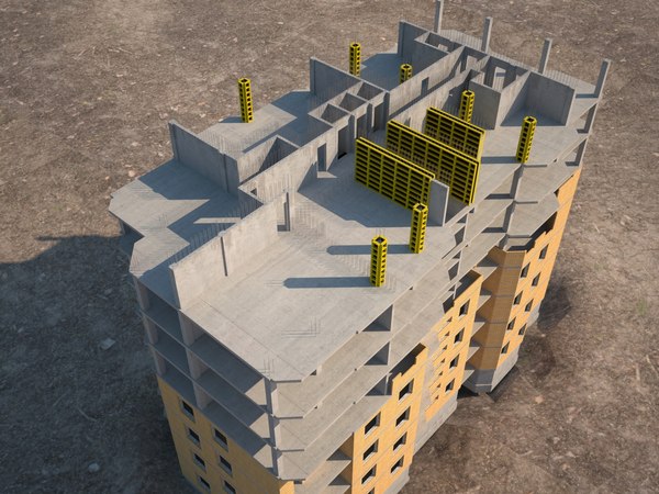 3d construction site model
