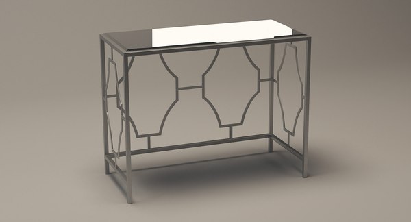 Rectangle console table metal 3D model - TurboSquid 1394500