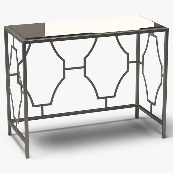 Rectangle console table metal 3D model - TurboSquid 1394500