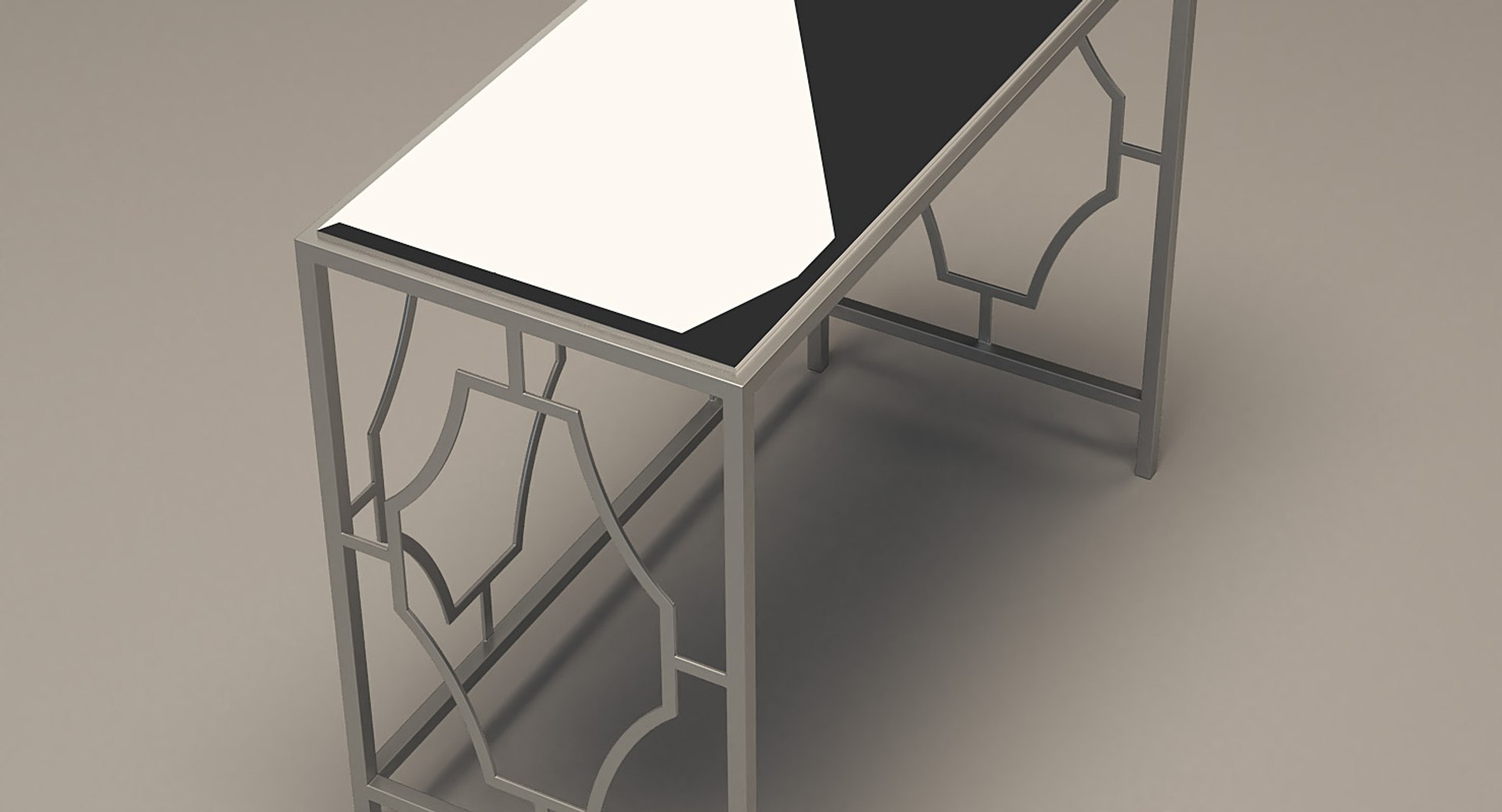 Rectangle Console Table Metal 3D Model - TurboSquid 1394500