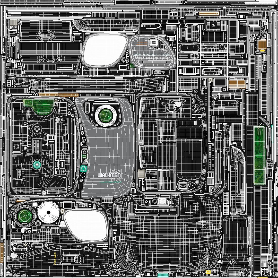 Classic Portable Music Player Sony Walkman 3D Model - TurboSquid 2317737