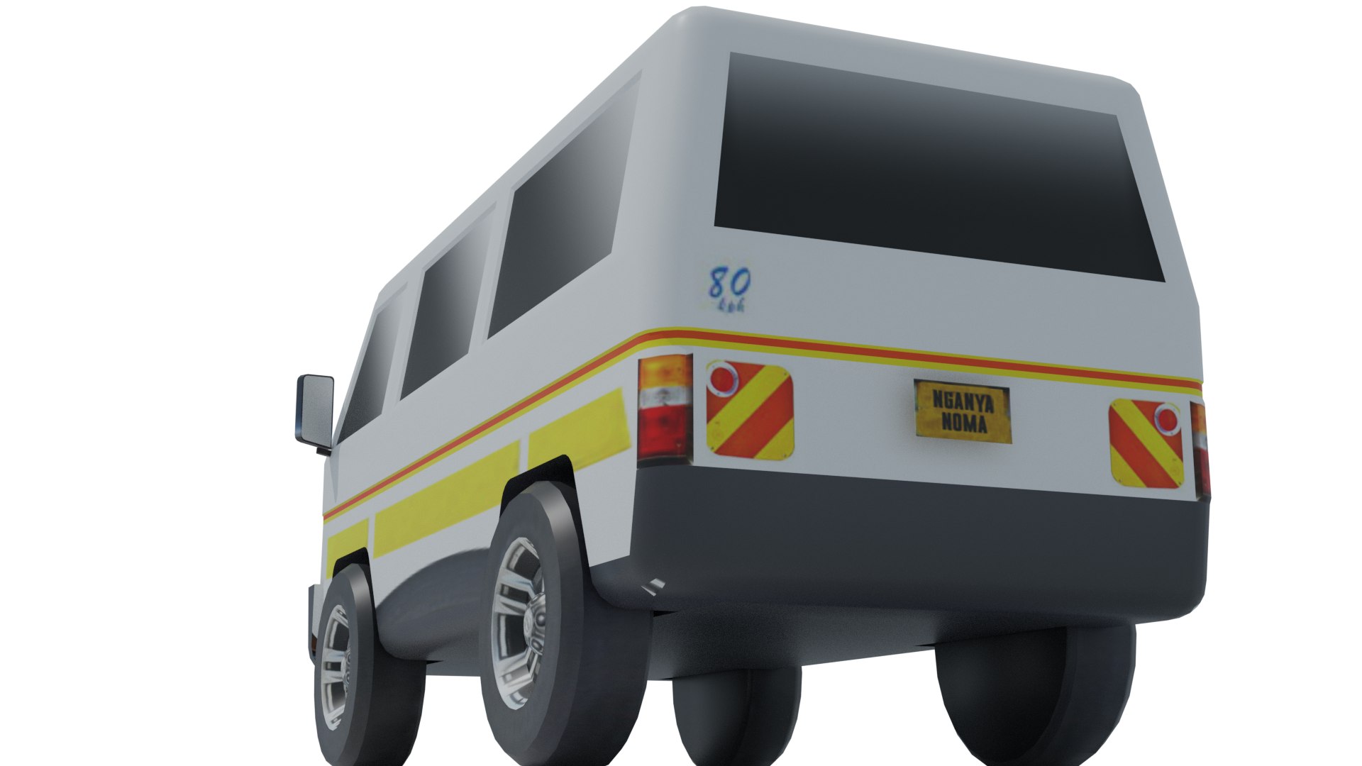 3D Nissan Van Matatu Low-Poly Model - TurboSquid 1976843