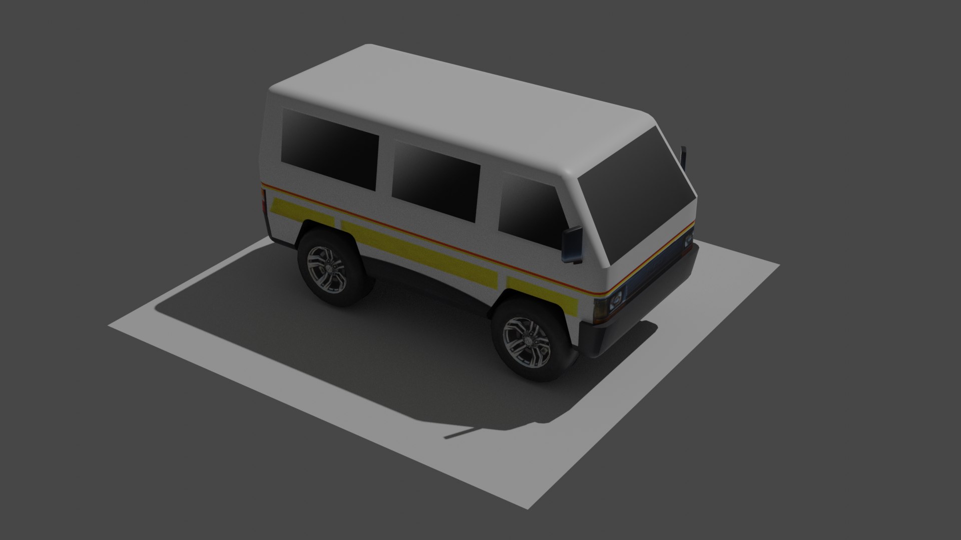 3D Nissan Van Matatu Low-Poly Model - TurboSquid 1976843