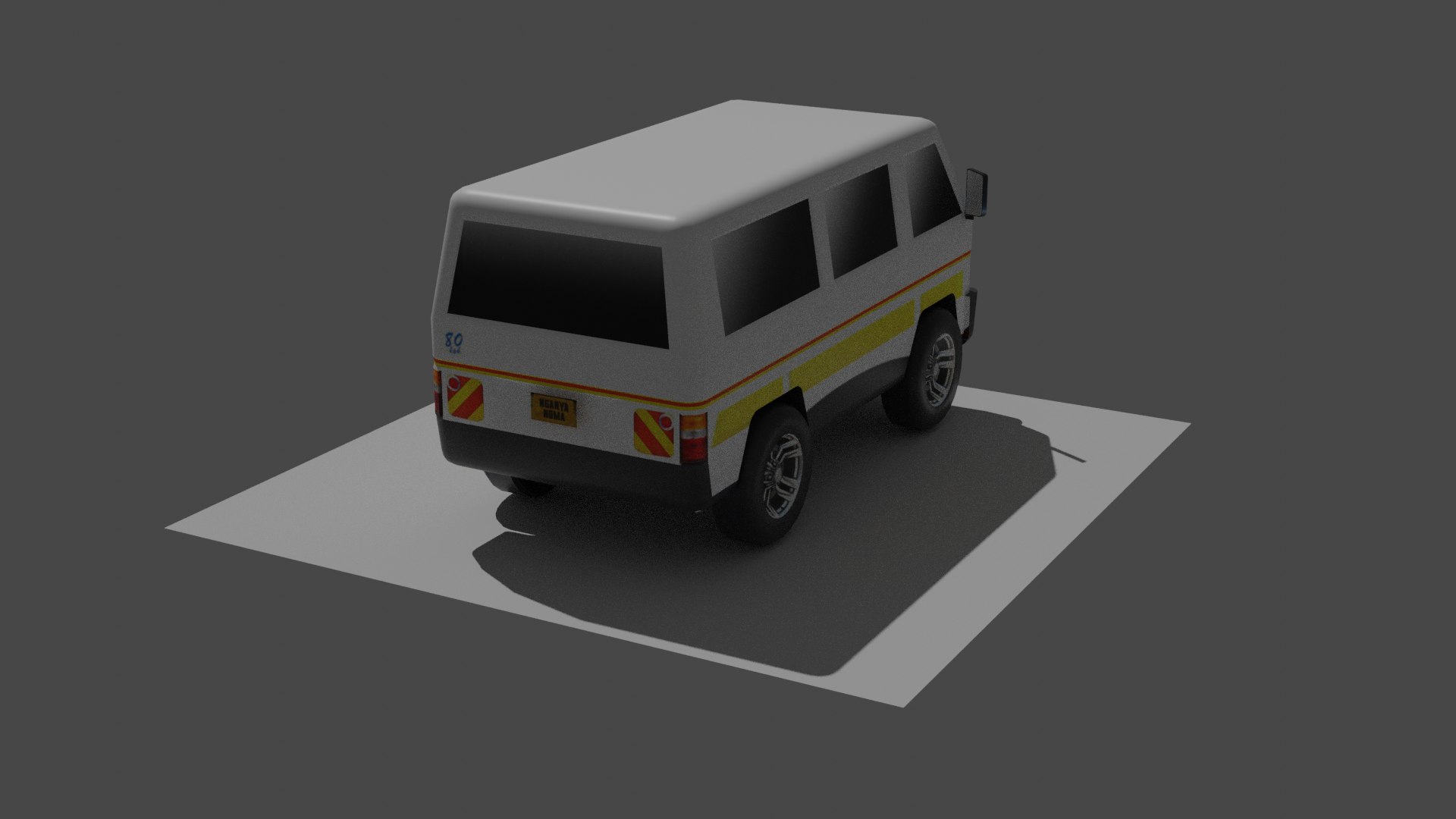 3D Nissan Van Matatu Low-Poly Model - TurboSquid 1976843