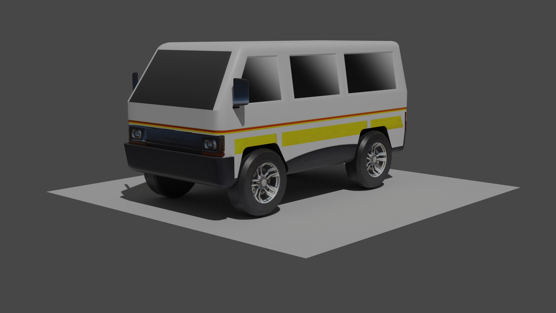 3D Nissan Van Matatu Low-Poly Model - TurboSquid 1976843