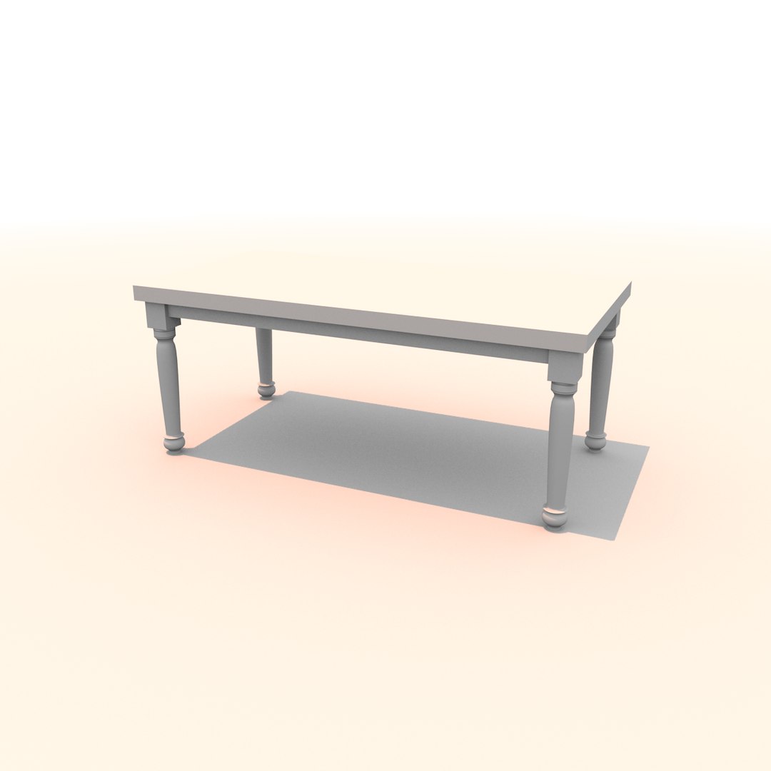 3d Obj Table Dining