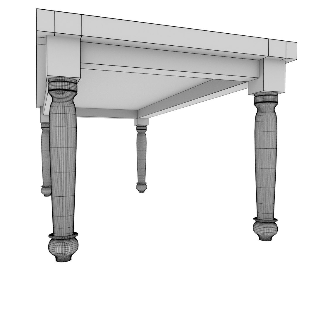3d Obj Table Dining