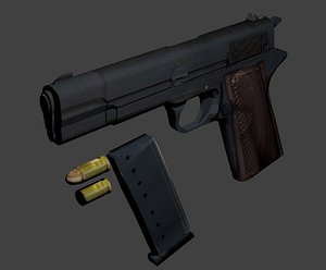 3d model pistol colt1911