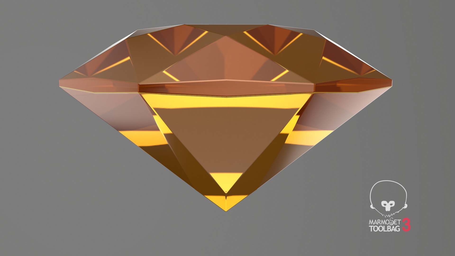 Single Cut Amber 3D - TurboSquid 1837062