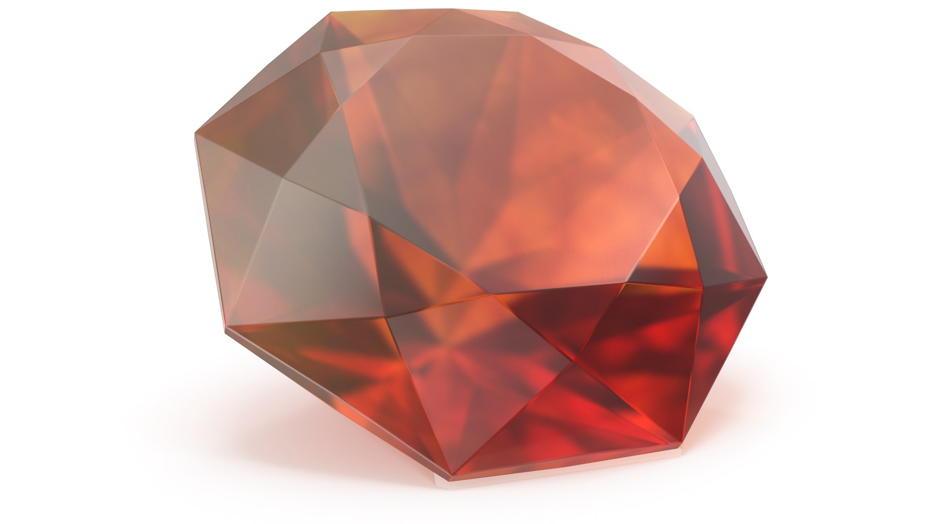 Single Cut Amber 3D - TurboSquid 1837062