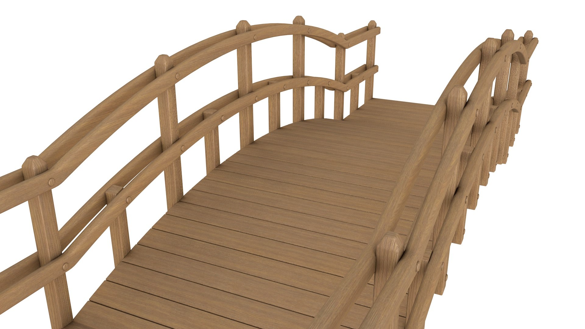 Wooden Bridge Model - TurboSquid 1935180