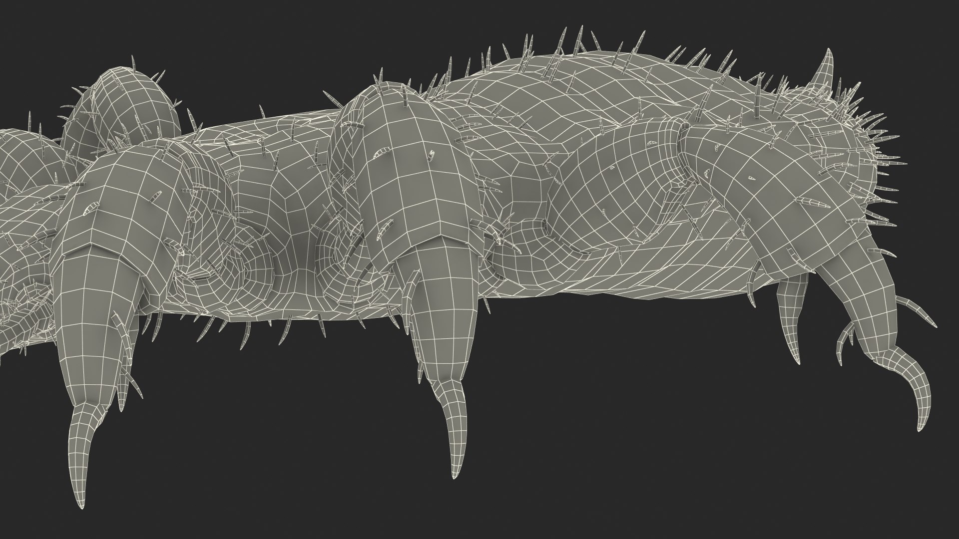 3D Model Louse White Hiding Pose - TurboSquid 2284174