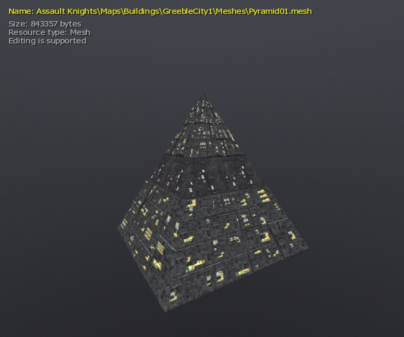 Greeble Pyramid Model - TurboSquid 1266425
