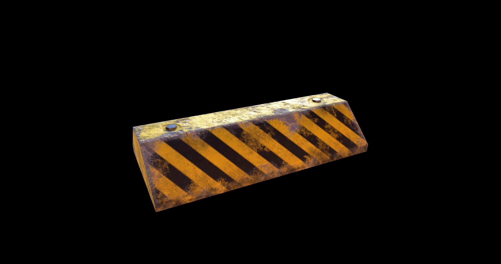 Concrete traffic lane separator 3D model - TurboSquid 1355735