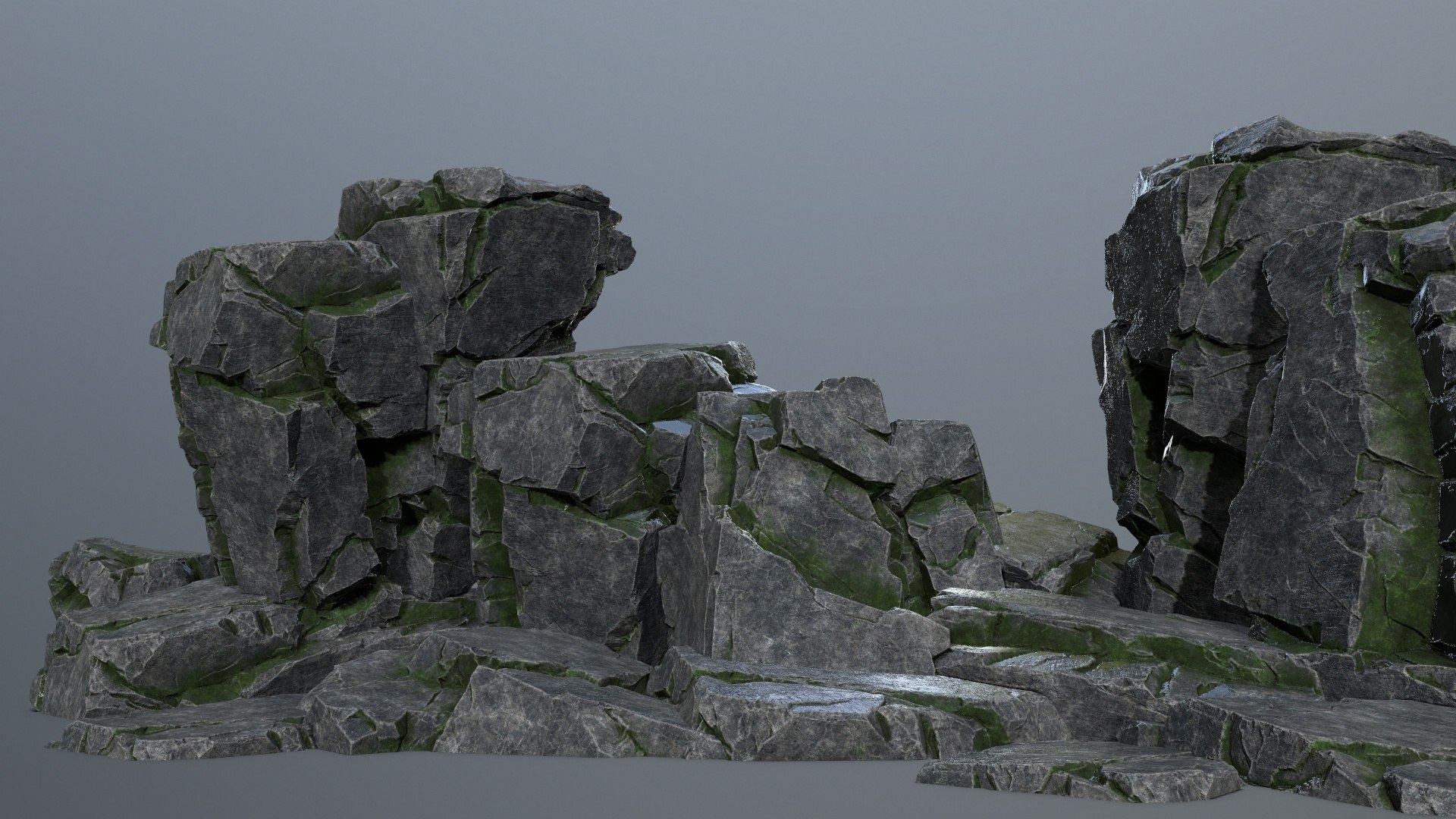 Cliff Rocks 3D Model - TurboSquid 2255096