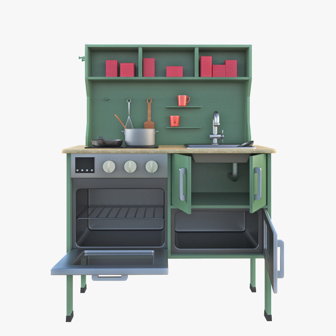 Toy Kitchen 3D - TurboSquid 2154169