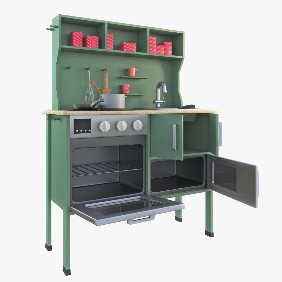 Toy Kitchen 3D - TurboSquid 2154169